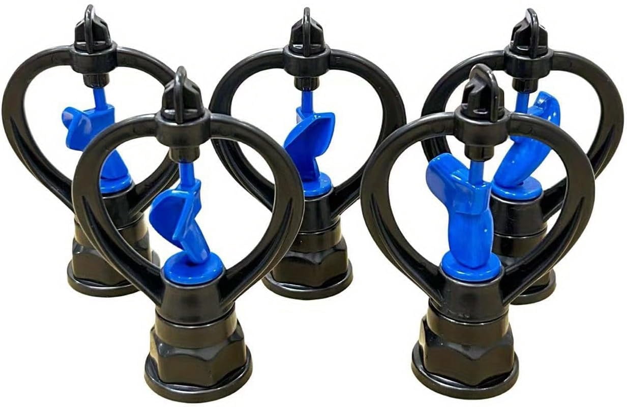 5Pcs Female 1/2" and 3/4" Dual-use 360Degree Micro Drip Irrigation ...