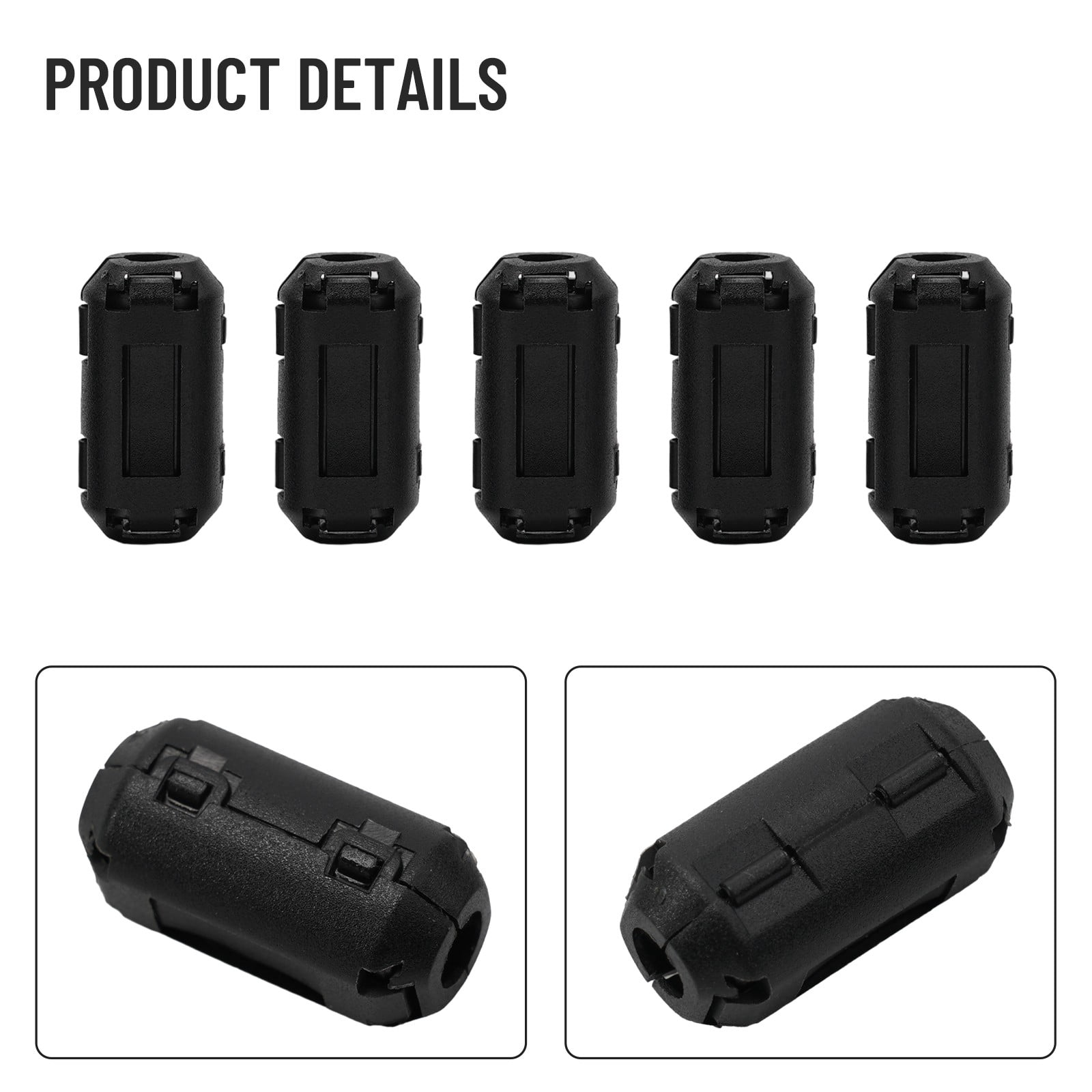 5Pcs Ferrite Core Noise Suppression 3.5/5/7/9/13Mm Toroidal Core ...