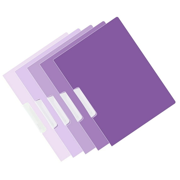 5Pcs File Folders Report Covers Set, 50 Sheets Capacity Plastic Binder ...