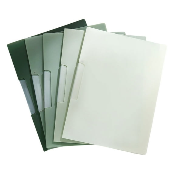 5Pcs Letter Size File Sleeves Document Folder with Side Open Rotating ...
