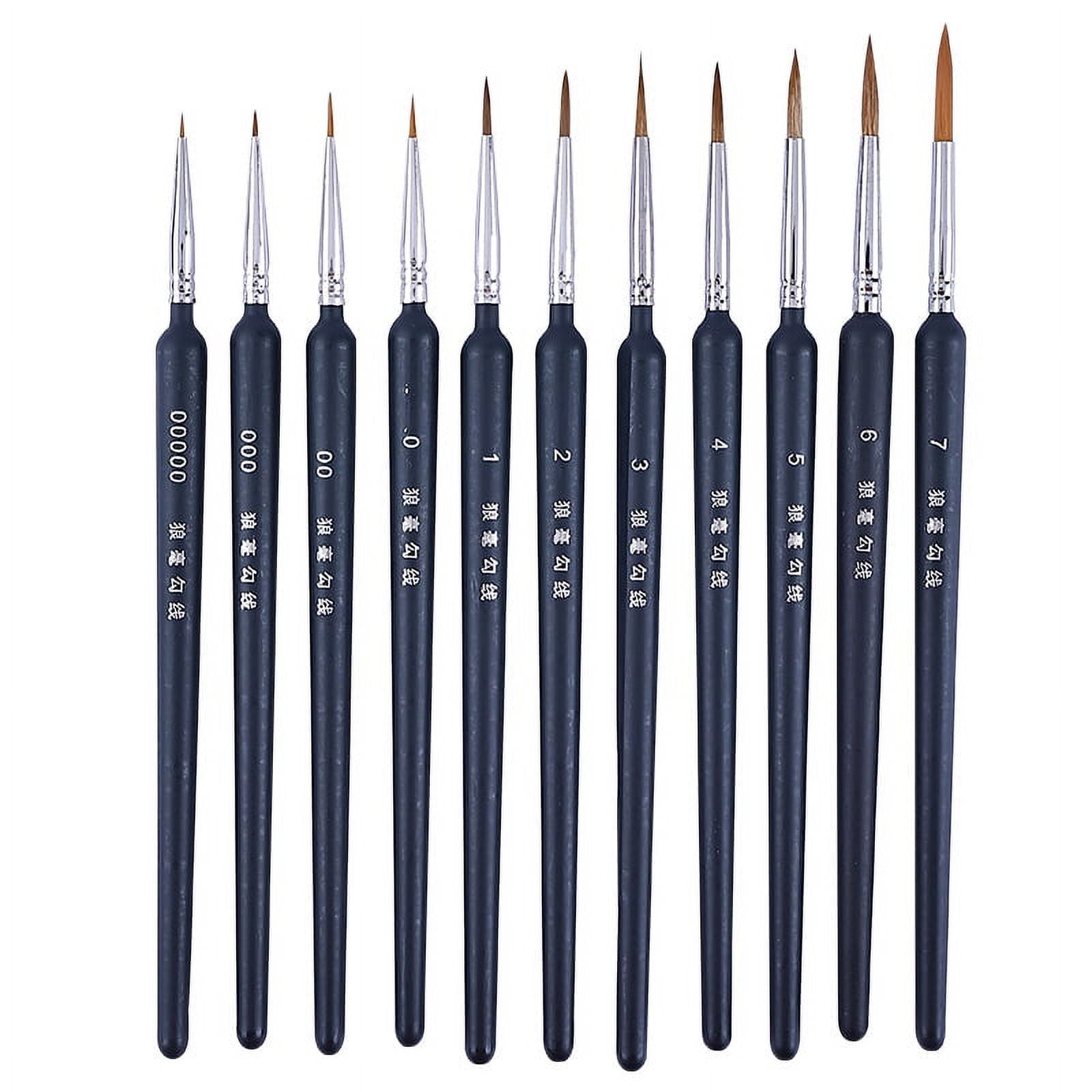 5Pcs Fine Detail Paint Brush Set Thin Paint Brush Oil Painting Brush ...