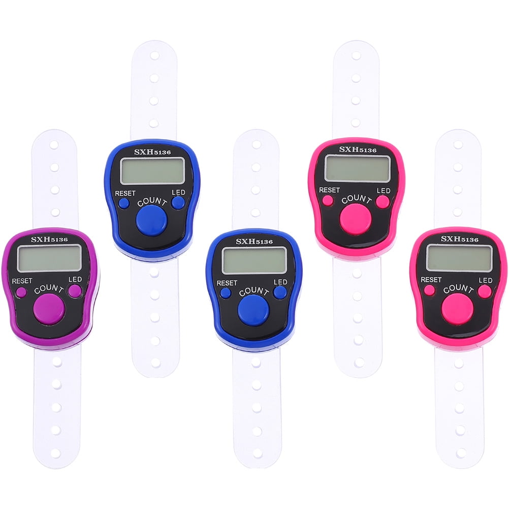 5Pcs Finger Counter Tally Counter Hand Counter Handheld Counter LED ...
