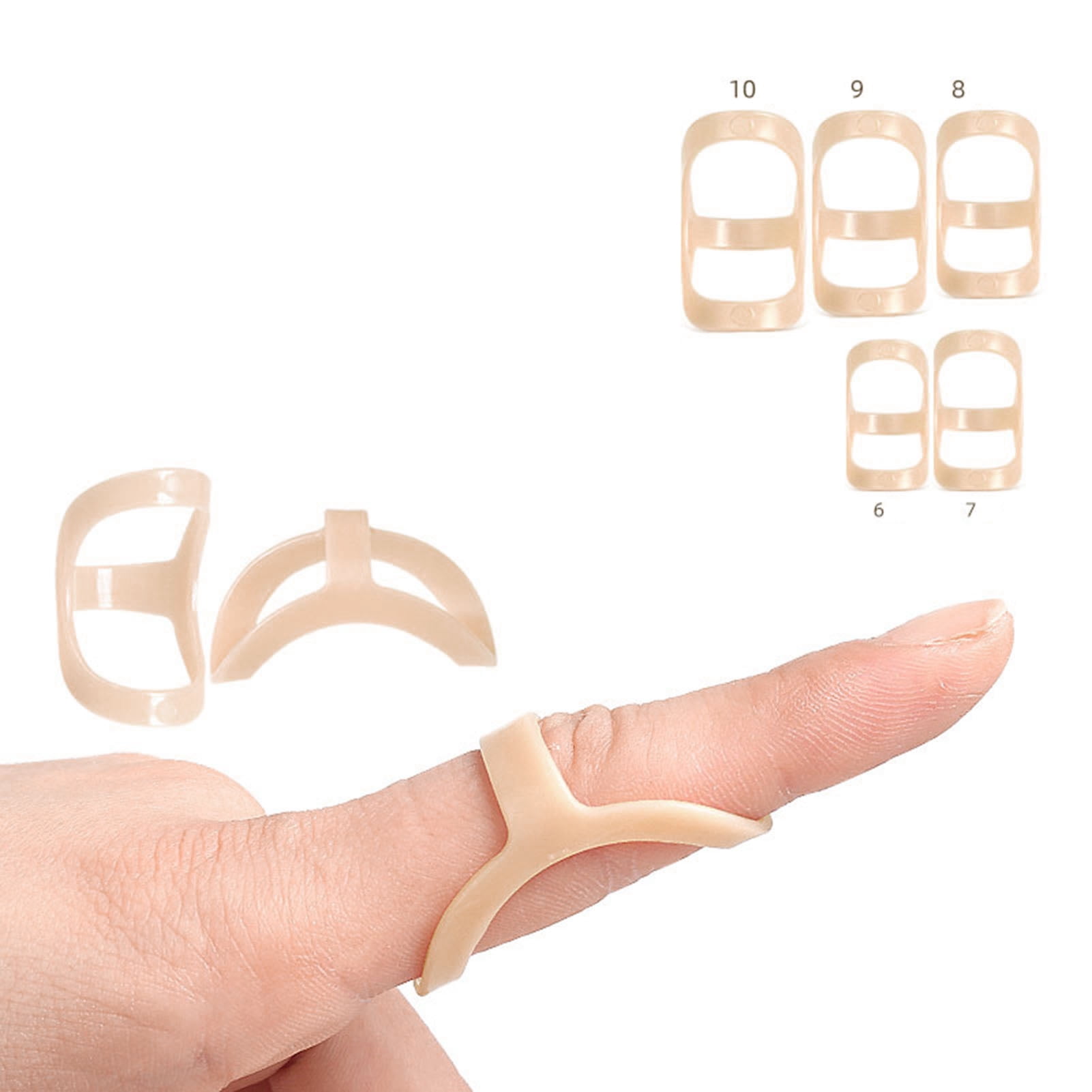 5Pcs Finger Fracture Splints Ultralight Breathable Reusable Friendly to ...