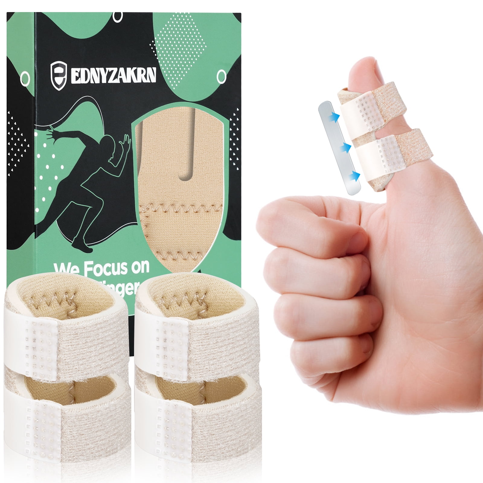 5Pcs Finger Splints, Small Finger Brace for Trigger Finger - Broken ...