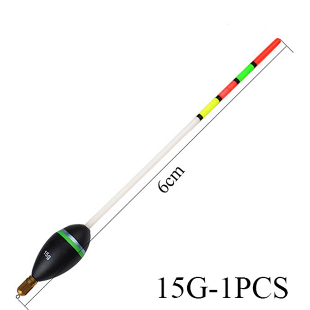 5Pcs Fishing Float Copper Head Fir Bobber Vertical Buoy Sea Fish Tackle ...
