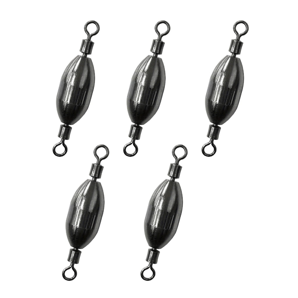 5Pcs Fishing Weight with Rolling Swivels for Saltwater Freshwater ...