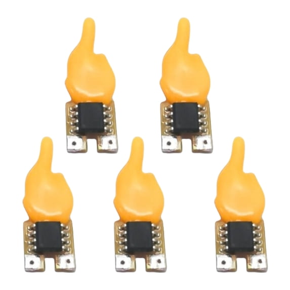 5Pcs Flame Shaped LED Filament Bulb 1800K Diode Party Decoration Light ...