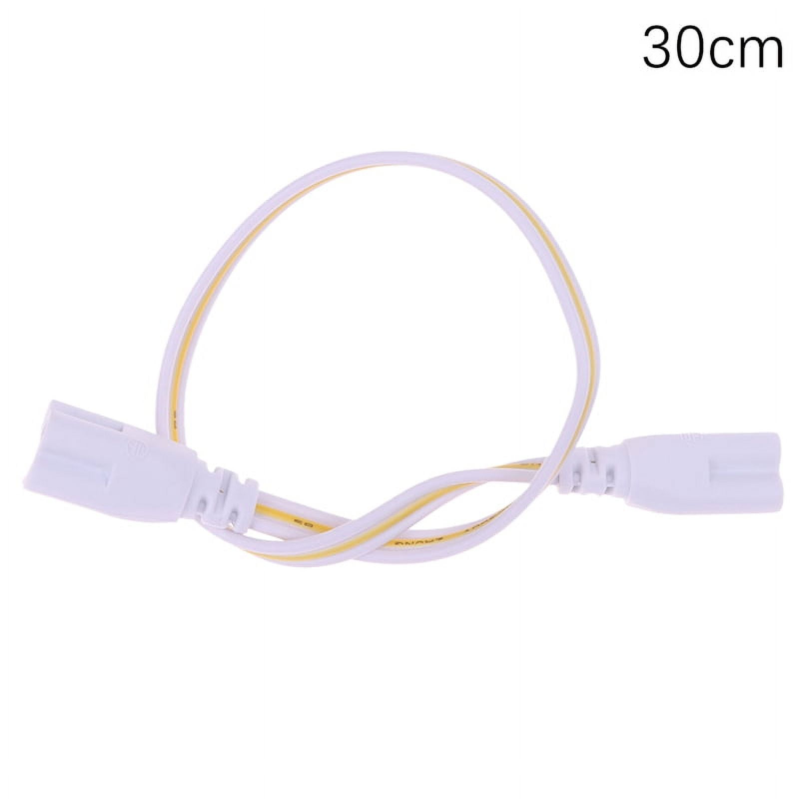 5Pcs Flexiable Double End 3Pin LED Tube Connector Cable Wire T4 T5 T8 ...