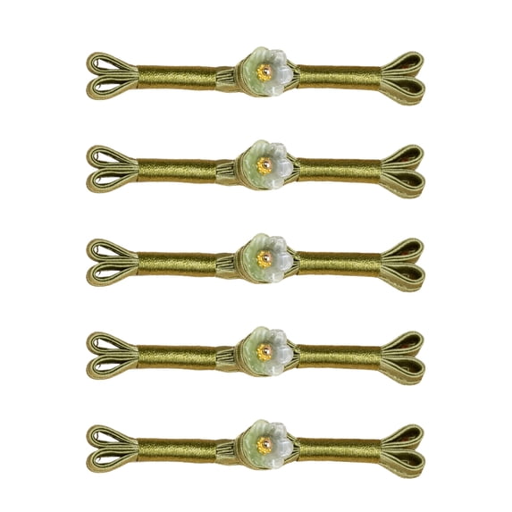5Pcs Flower Chinese Knot Button Cheongsam Knot Buttons Sewing Fasteners ...