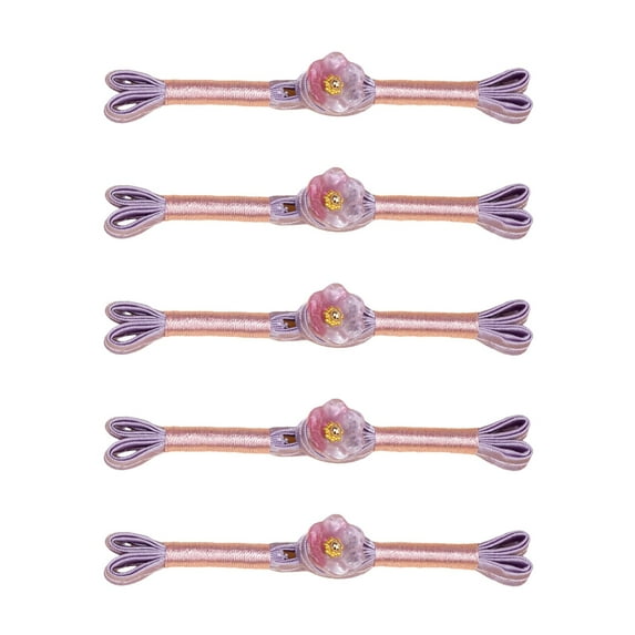 5Pcs Flower Chinese Knot Button Cheongsam Knot Buttons Sewing Fasteners ...
