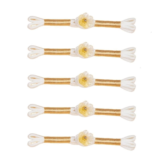 5Pcs Flower Chinese Knot Button Cheongsam Knot Buttons Sewing Fasteners ...