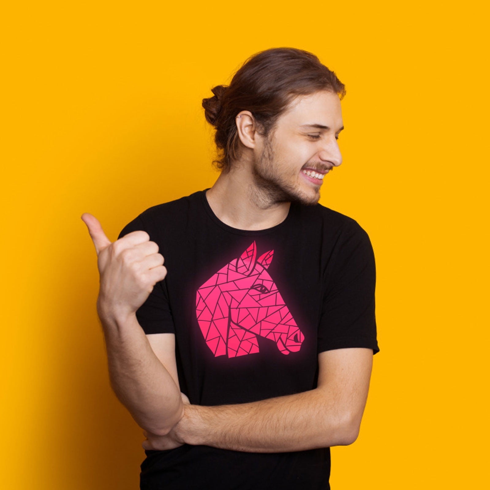 5Pcs Fluorescent Diy Heat Press Sticker Transfer Film 25X30.5Cm Rose ...