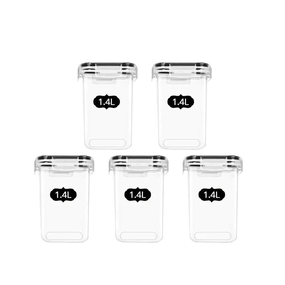 5Pcs Food Storage Containers Kitchen Organizer And Storage Container ...