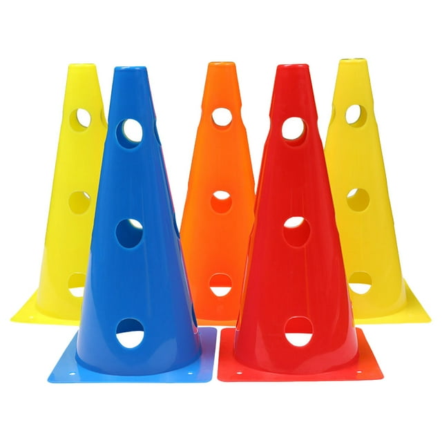 Assorted Color PE Soccer Cones for Training Use Improve Speed Balance ...