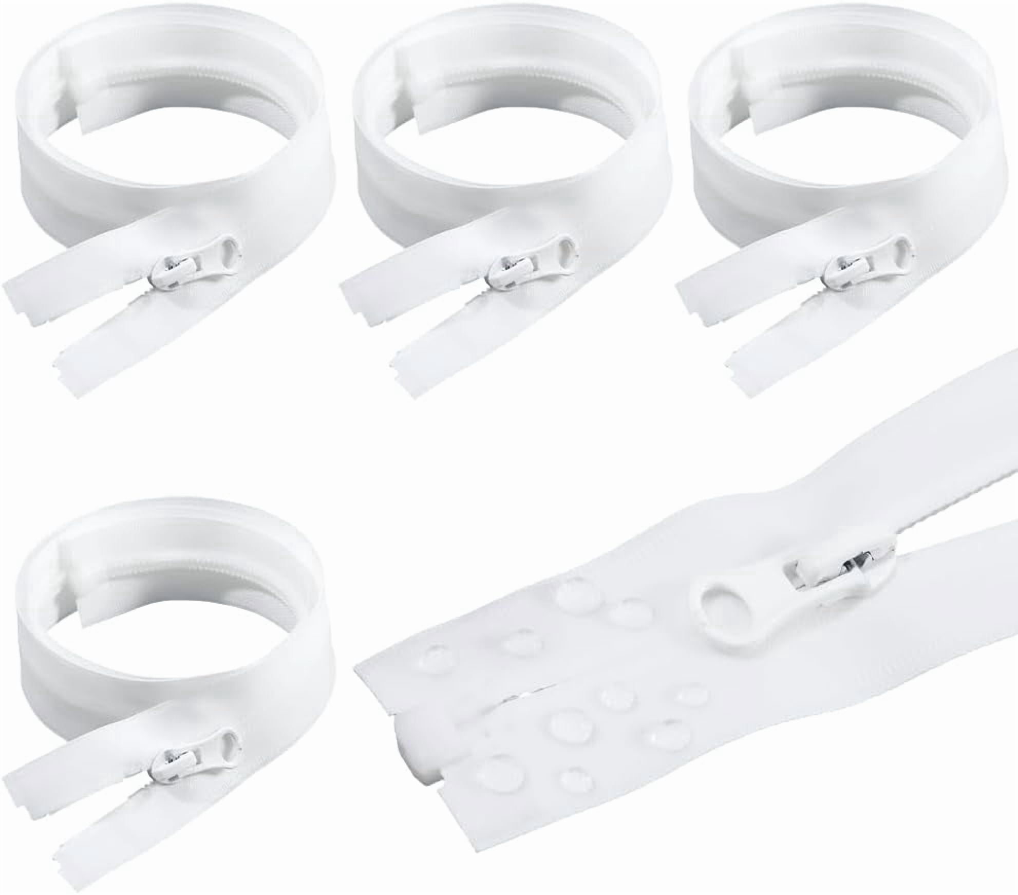 5Pcs Garment Accessories Nylon Closed-end Zipper with TPU Zipper Puller ...