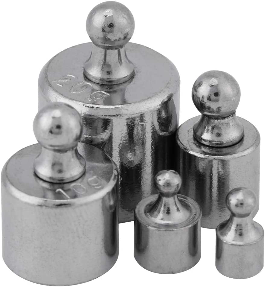 5Pcs Grams Precision Scale Balance Calibration Weight Set 1g 2g 5g 10g ...
