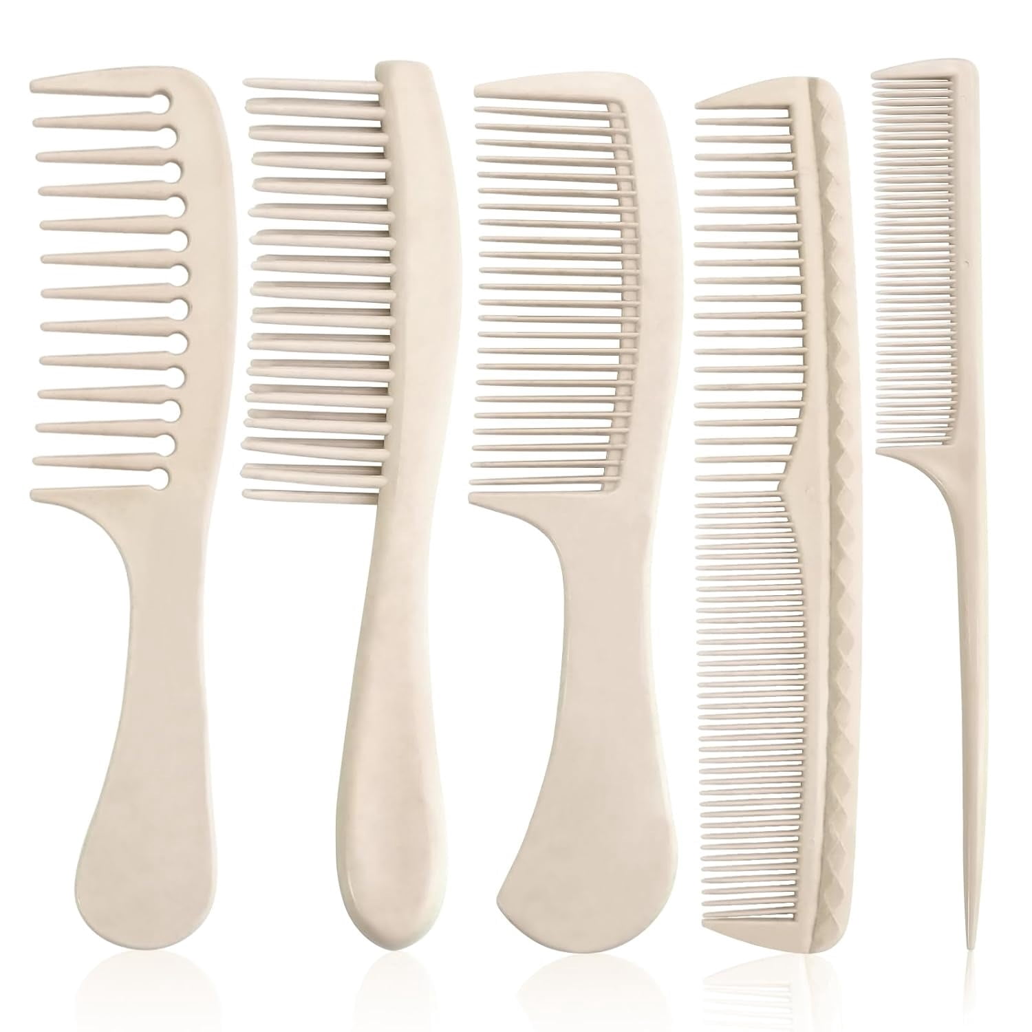 5Pcs Hair Combs for Women, Comb Set for Hair Styling and Detangling ...