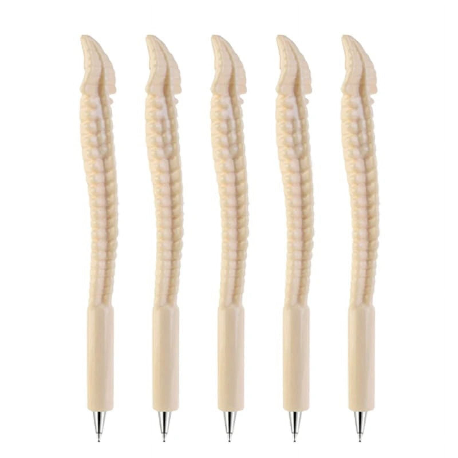 5Pcs Halloween Bone Pen Novel Bone Shape Ballpoint Pen Black Ink ...