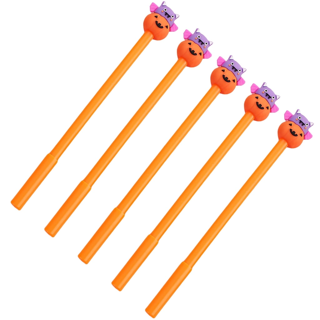 5Pcs Halloween Cartoon Gel Pen Novelty Writing Pen, 0.5MM Needle Tip ...