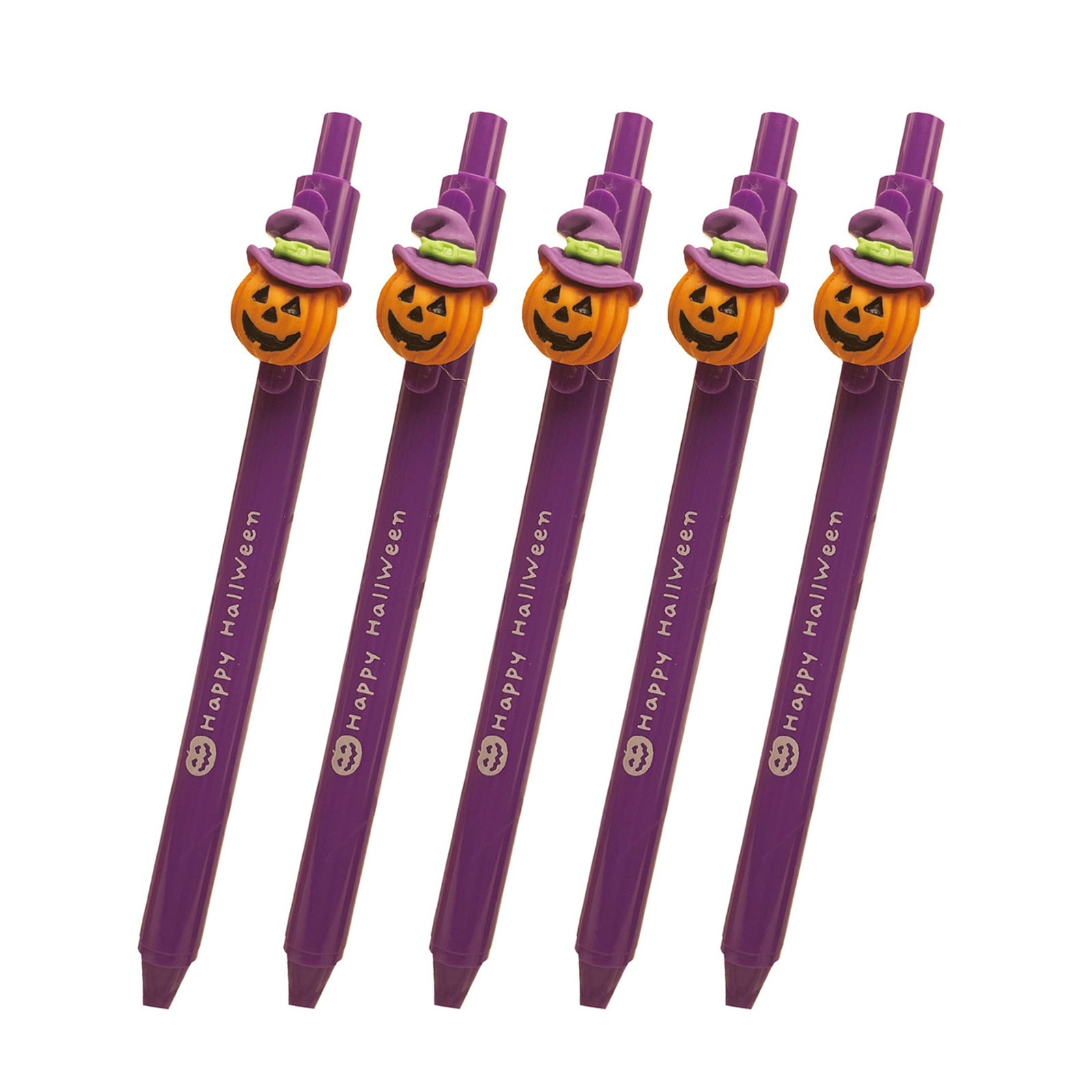 5Pcs Halloween Gel Pen Cartoon Retractable Gel Pen Halloween Writing ...