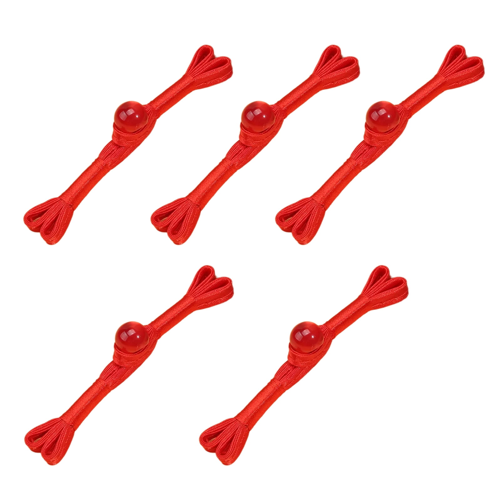 5Pcs Hand Sewing Bead Frogs Button Fasteners Chinese Closure Cheongsam ...