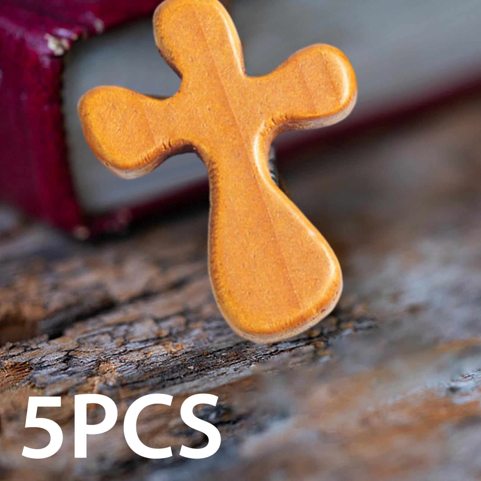 5Pcs Handheld Prayer Cross Pocket Crosses Caring Family Colleague ...