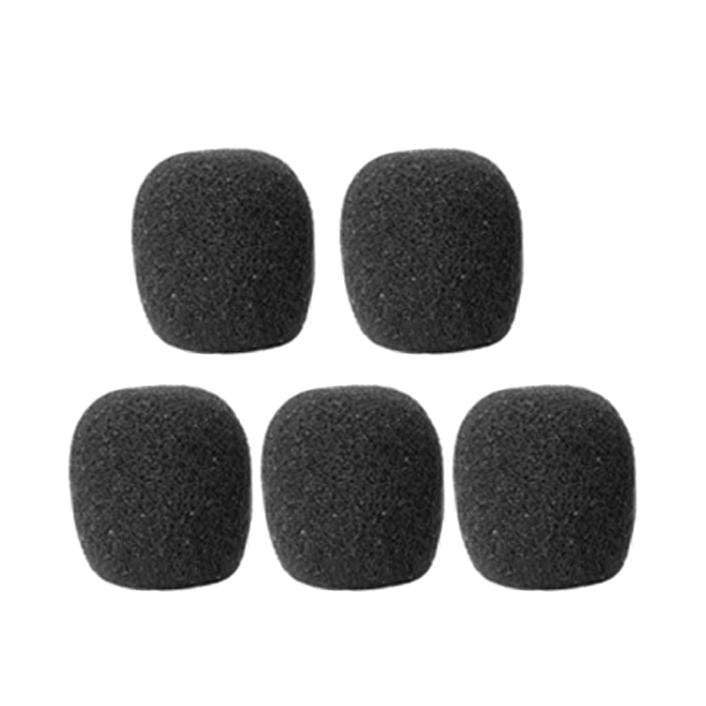 5Pcs Headset Microphone Covers Set Foam Small Microphone Covers Mic ...