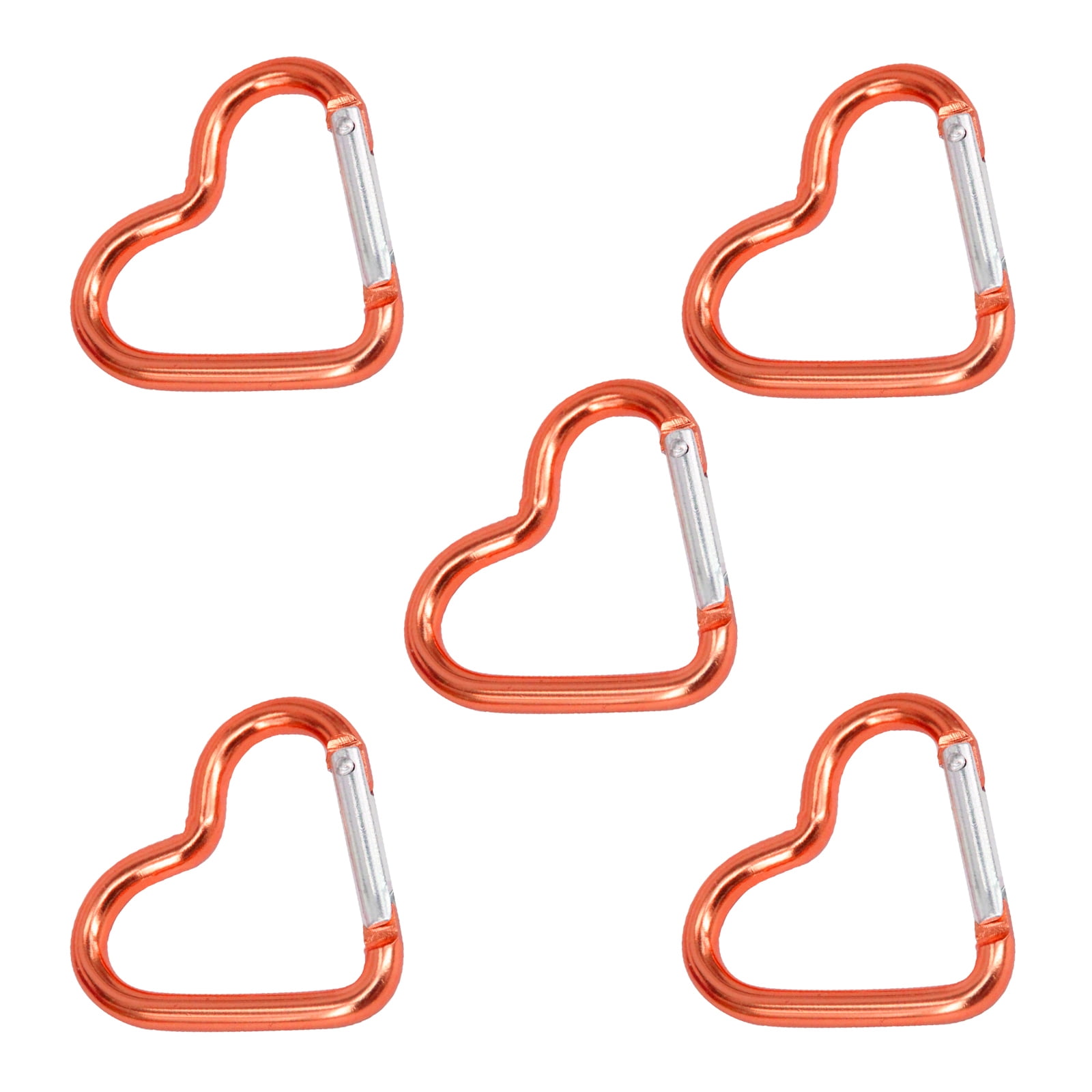 5Pcs Heart Shape Spring Clasps Aluminum Alloys Spring Snapping Hook ...