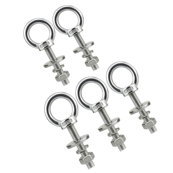 5Pcs Heavy Duty Threaded Rings Screw Eyebolts Lifting Rings Threaded ...
