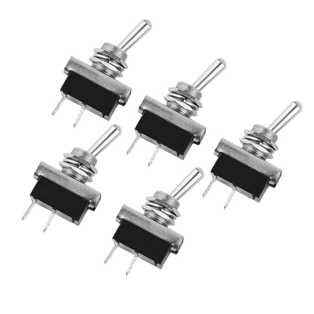 5Pcs Heavy Duty Toggle Flick Switches 12V On/Off Car Dash Light Metal ...
