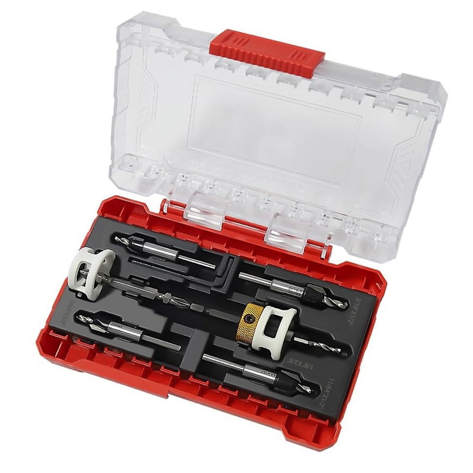 NEW 5Pcs Hex Shank Countersink Drill Bits Set with Low Friction Depth ...