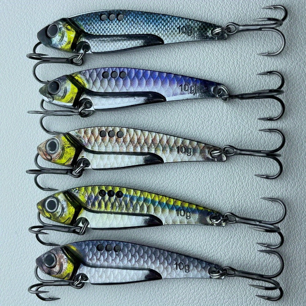 5Pcs High-Quality Long-range Casting Fishing Lure, Bionic Plastic Hard ...