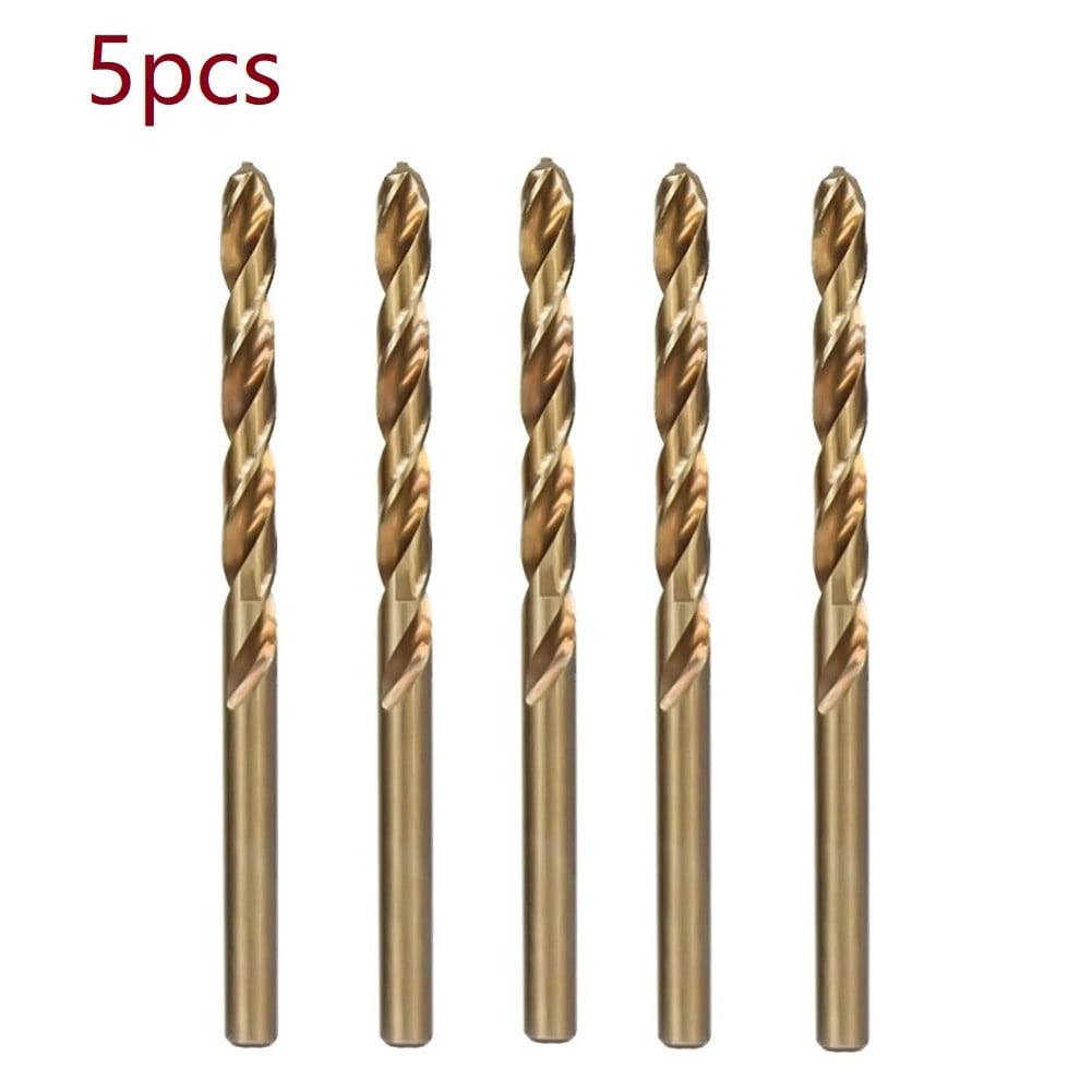 5Pcs Hss-Co M35 Cobalt Drill Bit Set 1-8Mm Round Shank For Stainless ...