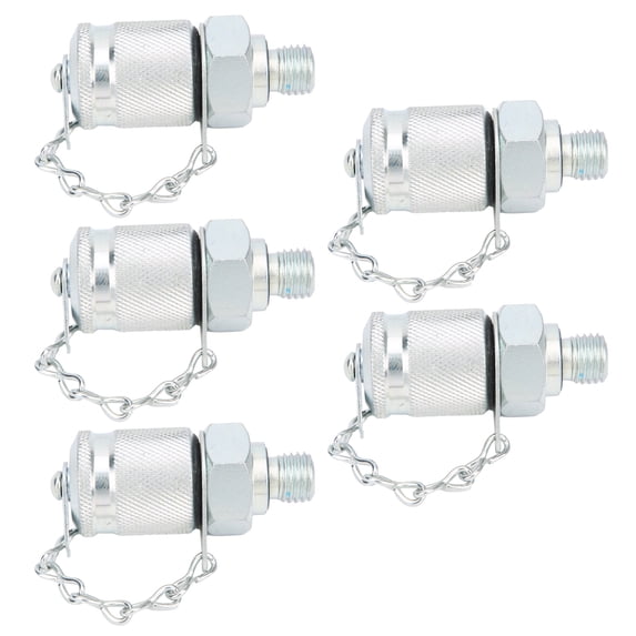 5Pcs Hydraulic Testing Adapter Thread Test Coupling Connectors Pressure ...