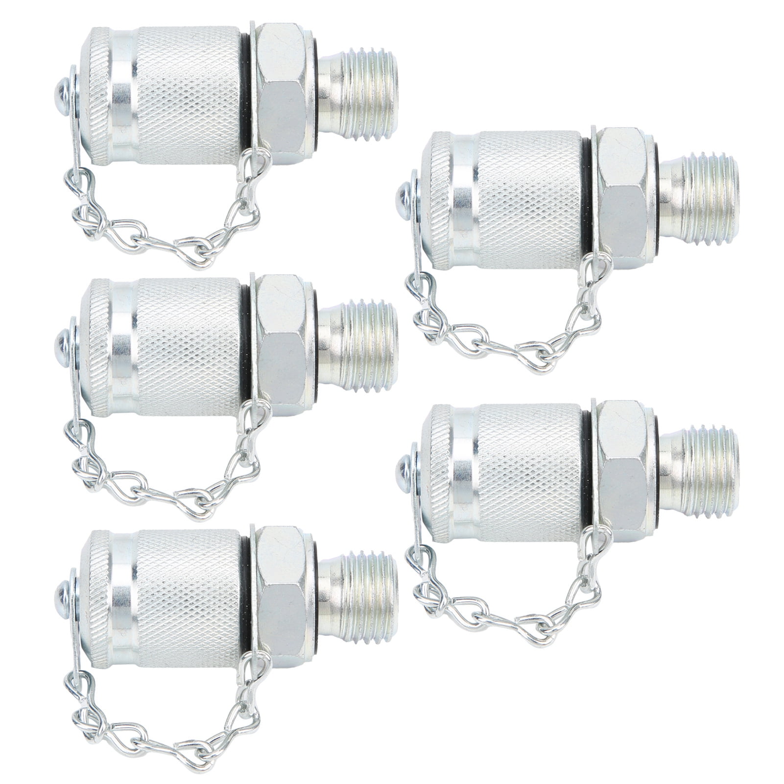 5Pcs Hydraulic Testing Adapter Thread Test Coupling Connectors Pressure ...