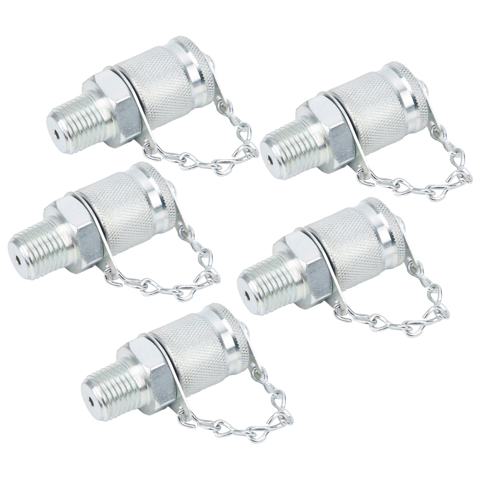 5Pcs Hydraulic Testing Adapter Thread Test Coupling Connectors Pressure ...