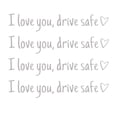 5Pcs I Love You Drive Safe Decal! CQCYD I Love You Drive Safe Heart ...