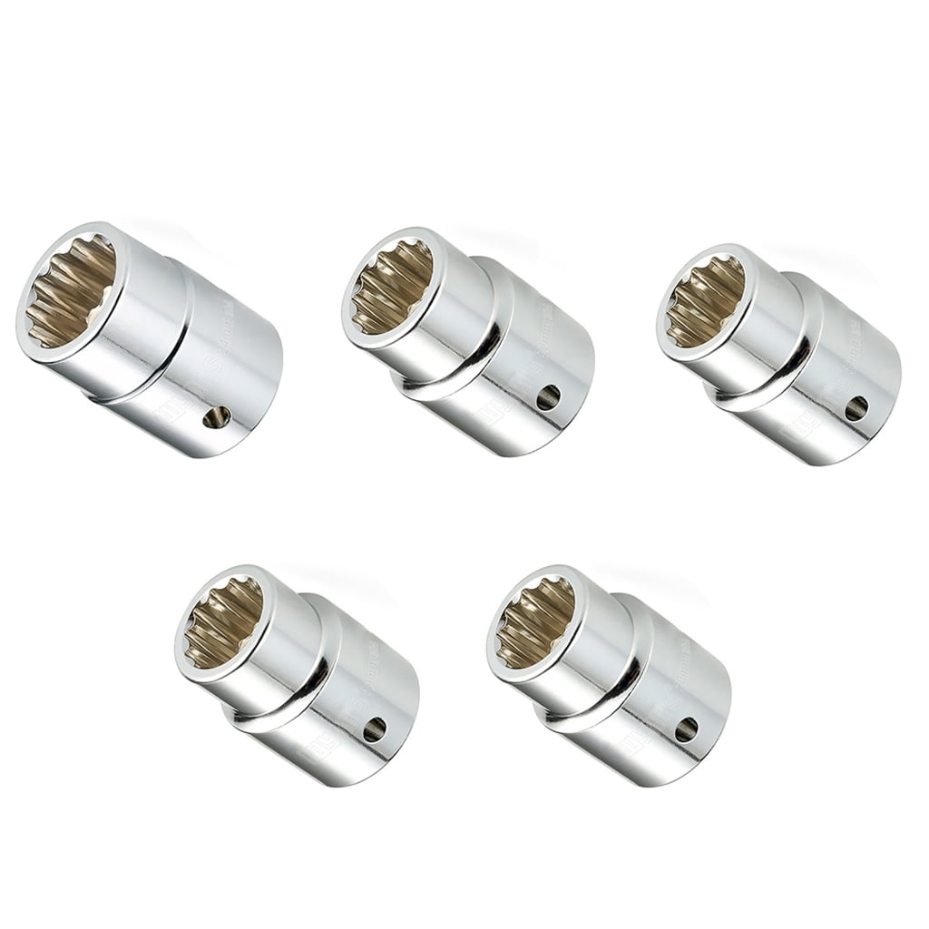 5Pcs Impact Socket 3/4Inch Metric Deep Impact Wrench Hex Socket Head ...