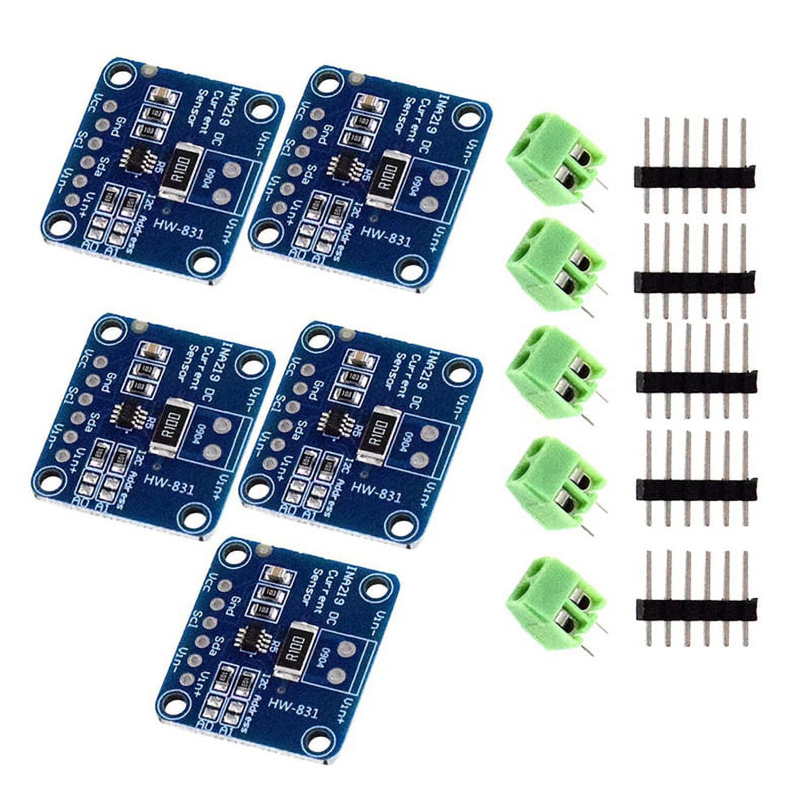 5Pcs Ina219 Bidirectional Dc Current Power Sensor Tap Module Diy 3V-5V Iic I2C Power Monitoring ...