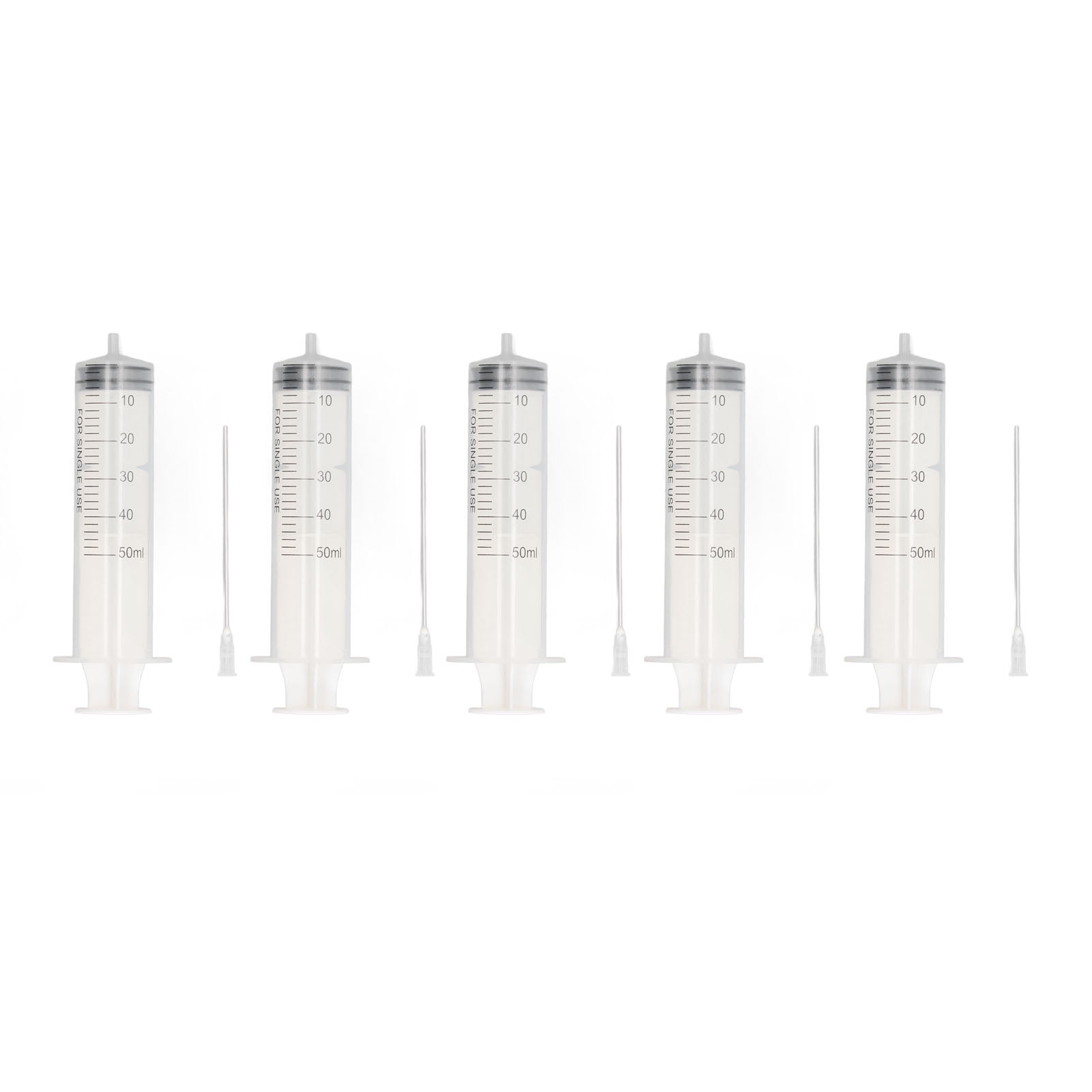5Pcs Ink Filling Syringe 50ml Drawing Tool With Scale For Printer ...