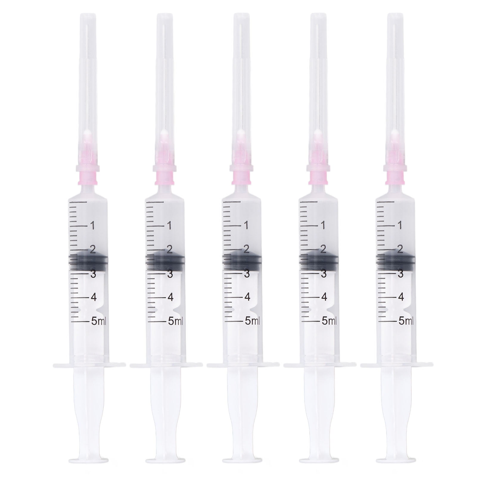 5Pcs Ink Filling Syringe Plastic 5Ml Injector Drawing Tool With Scale ...
