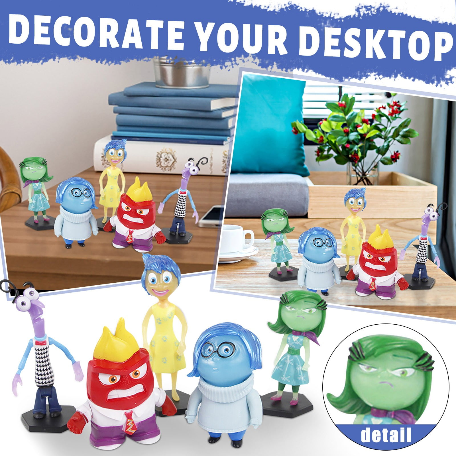 5Pcs Inside Out 2 Figures, Inside Out Figure Doll, Fear Joy Disgust ... 5Pcs Inside Out 2 Figures, Inside Out Figure Doll, Fear Joy Disgust ...