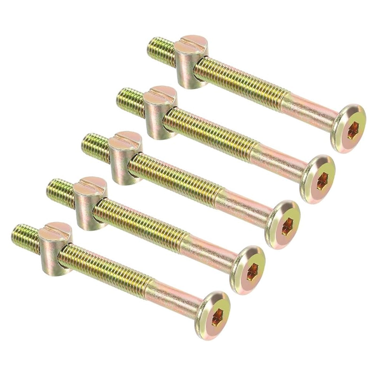 5Pcs Inverted Hexagonal Furniture Screws - M6 * 10 - Walmart.com
