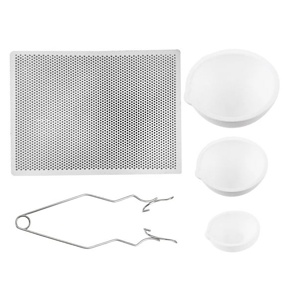 5Pcs Jewelry Making Crucible Set Heatproof Quartzs Dish Set Metal ...