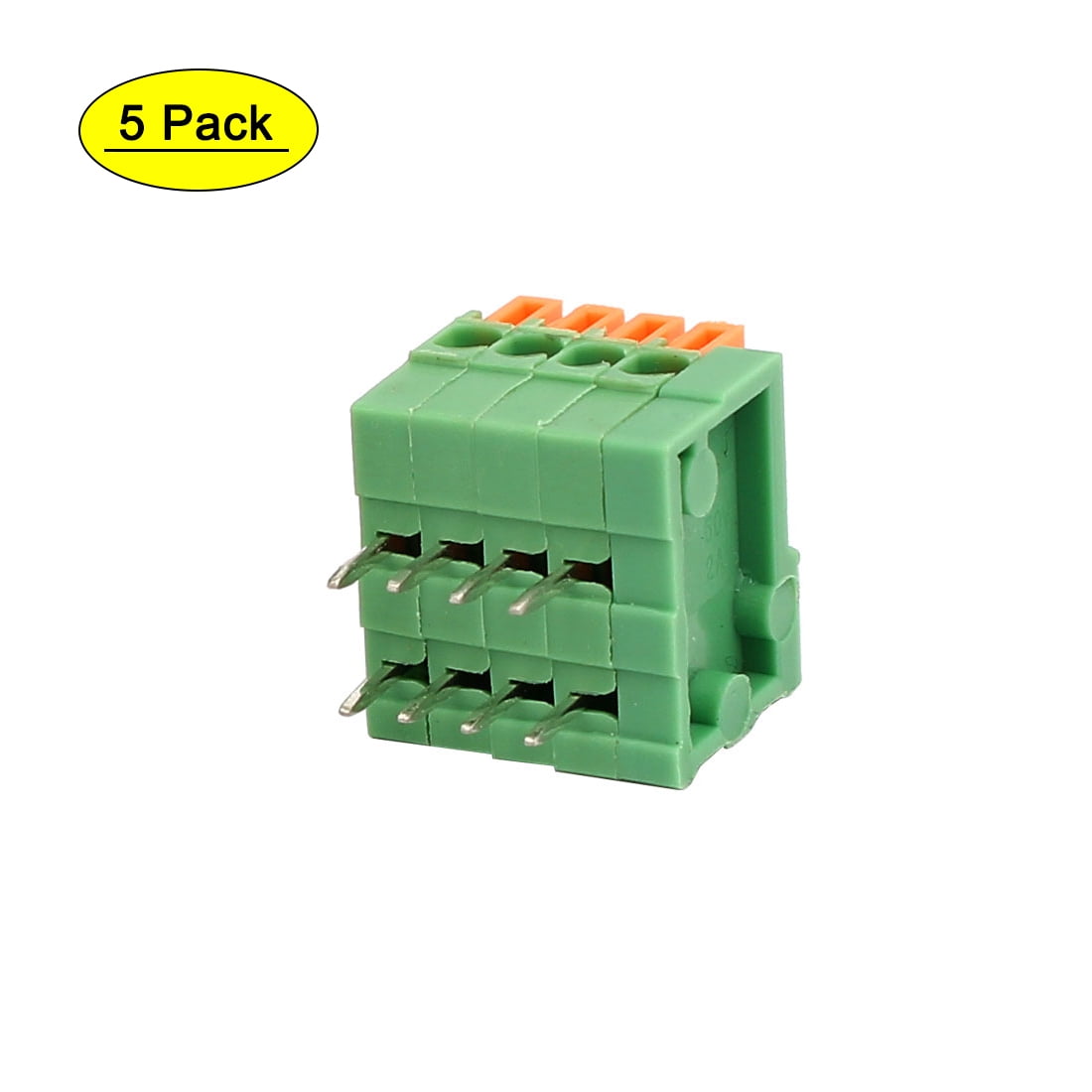 5Pcs KF141R 150V 2A 2.54mm Pitch 4P Green Spring Terminal Block for PCB ...