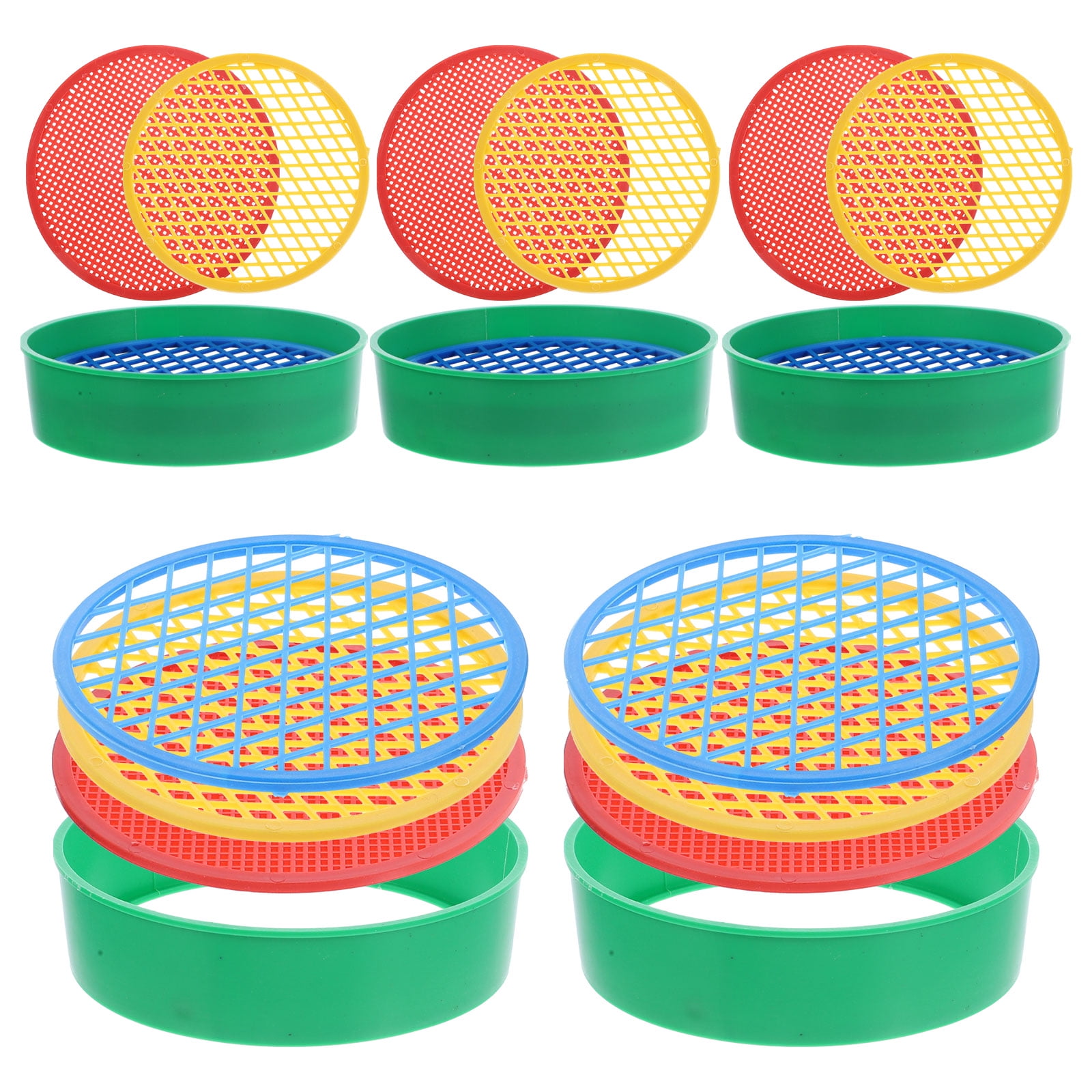 5Pcs Kids Science Test Sieves Plastic Lab Test Sieve Science Experiment ...