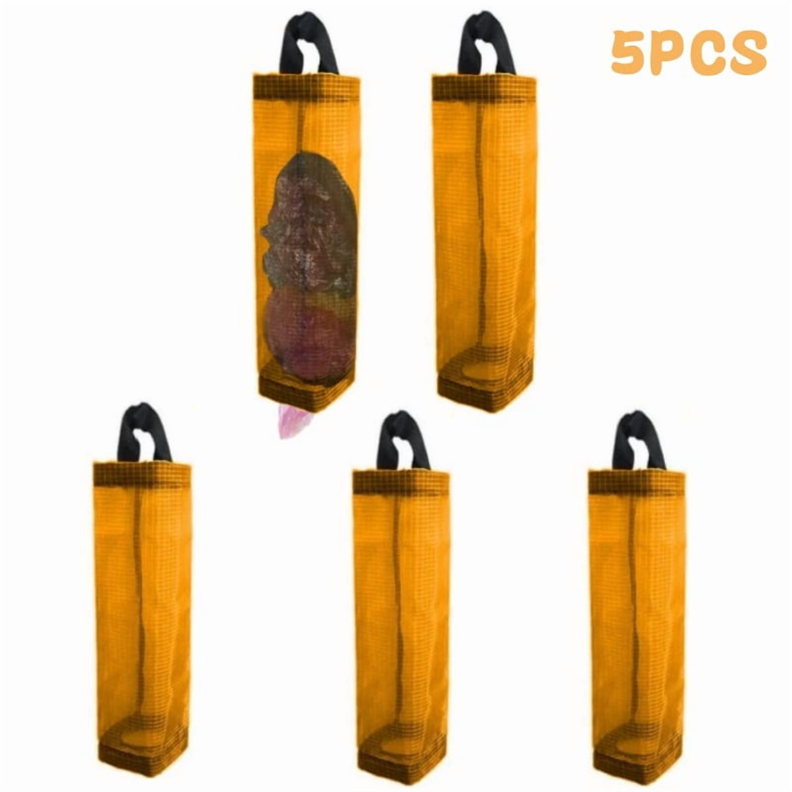 5Pcs Kitchen Plastic Bag Holder Garbage Bag Hanging Storage Dispenser ...