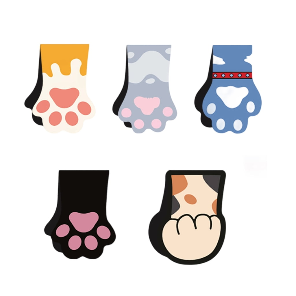 5Pcs Kitten Paws Magnetic Bookmarks Book Page Marker Clip For Book ...
