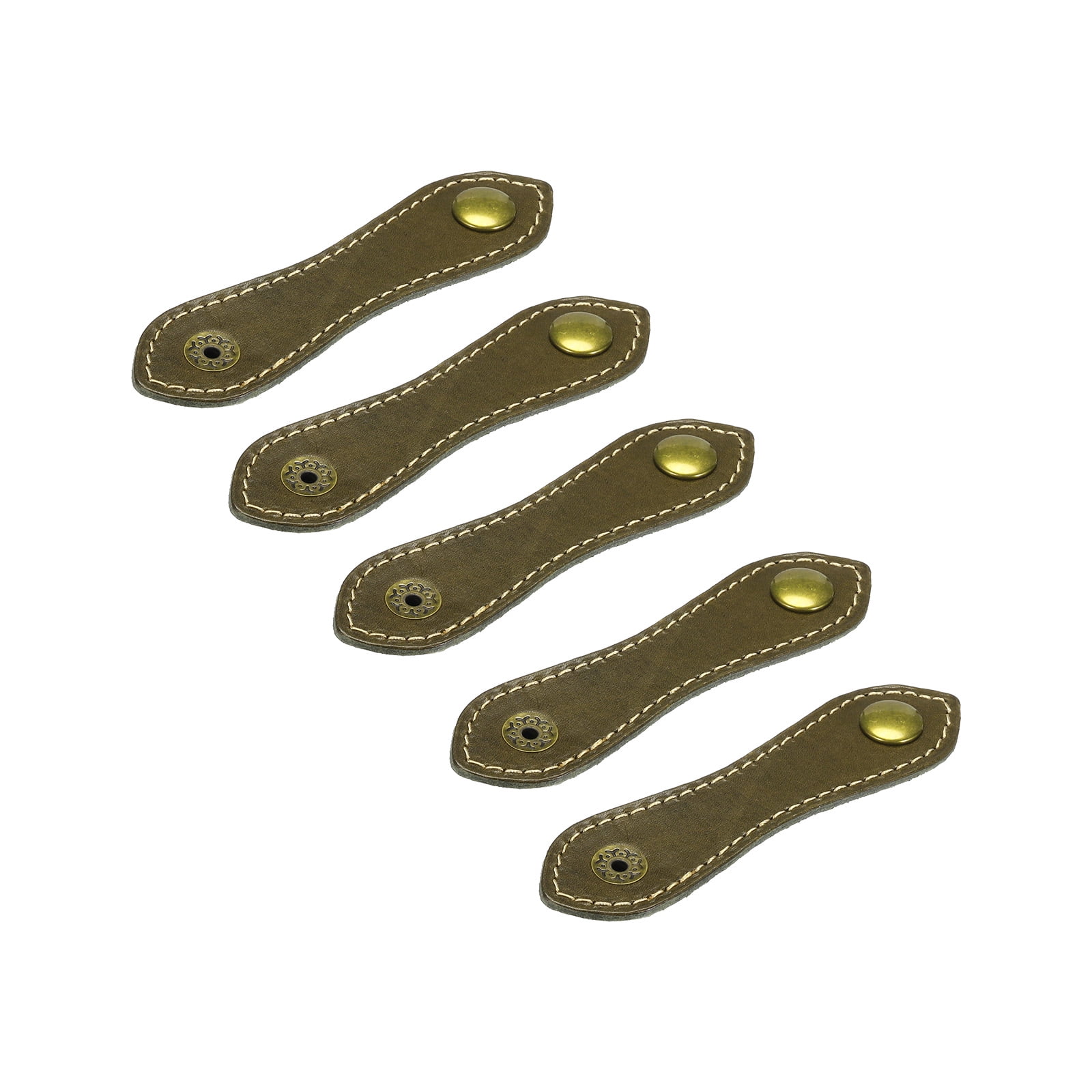 5Pcs Leather Cable Straps Cord Organizer 100x20mm Cable Ties Elastic ...