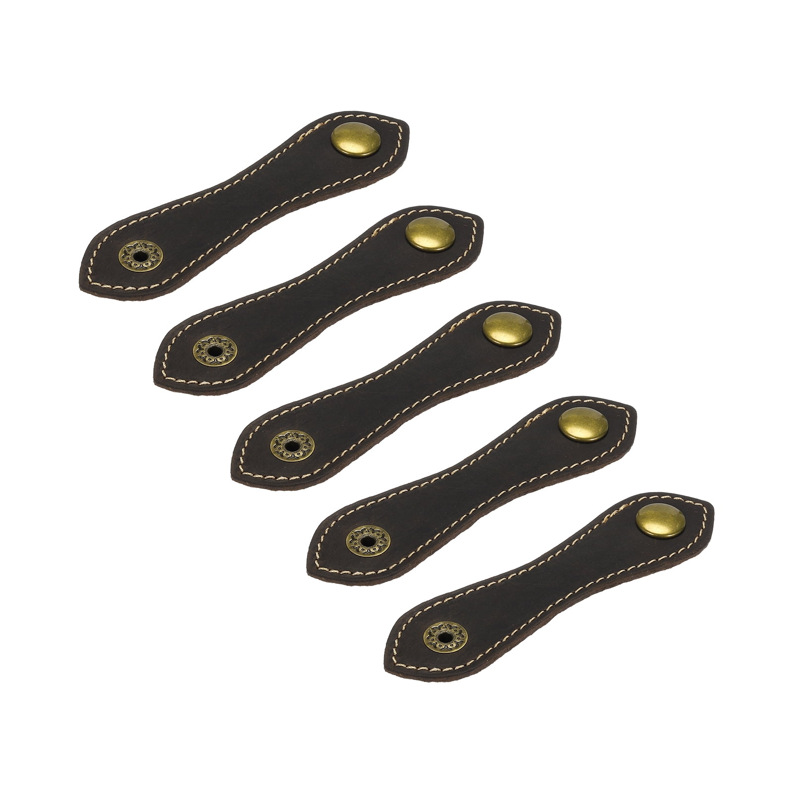 5Pcs Leather Cable Straps Cord Organizer 100x20mm Cable Ties Portable ...